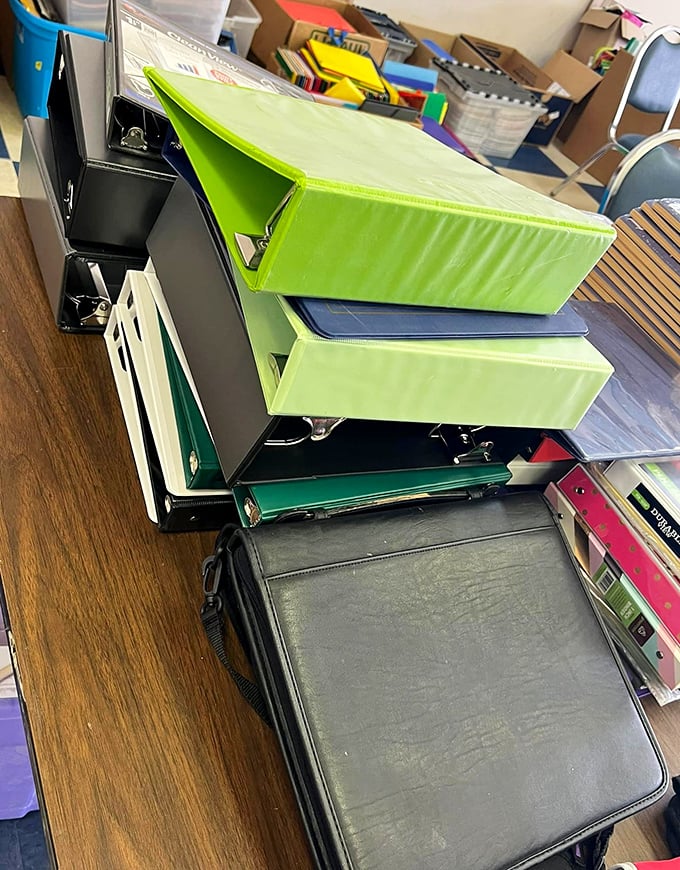 Office supplies that make adulting slightly more bearable. Those lime green binders would brighten up even the dullest spreadsheet session.