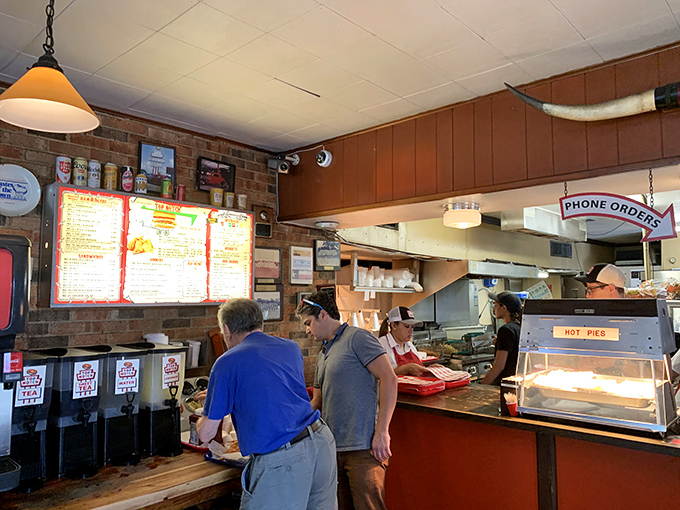The ordering counter during a typical lunch rush. Some things are worth waiting for—Top Notch burgers being near the top of that list.