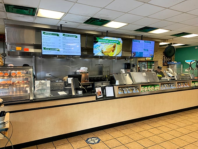 The ordering counter—where dreams are fulfilled and difficult decisions are made with surprising frequency.