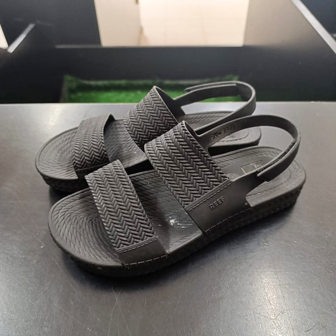 Even footwear finds its way to bargain paradise. These sandals walked away from retail price and into someone's summer wardrobe.