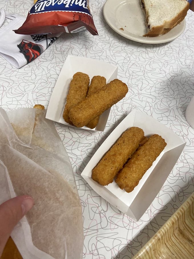 Cheese sticks that don't pretend to be mozzarella fritti – just honest, golden-brown comfort food that pairs perfectly with conversation.