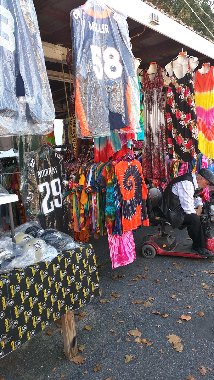 Sports jerseys mingle with tie-dye in this clothing cornucopia, where your next conversation-starting outfit is just waiting to be discovered.
