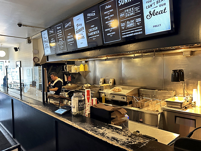 Where the magic happens – the open kitchen theater where sandwich artists transform simple ingredients into legendary meals before your eyes.