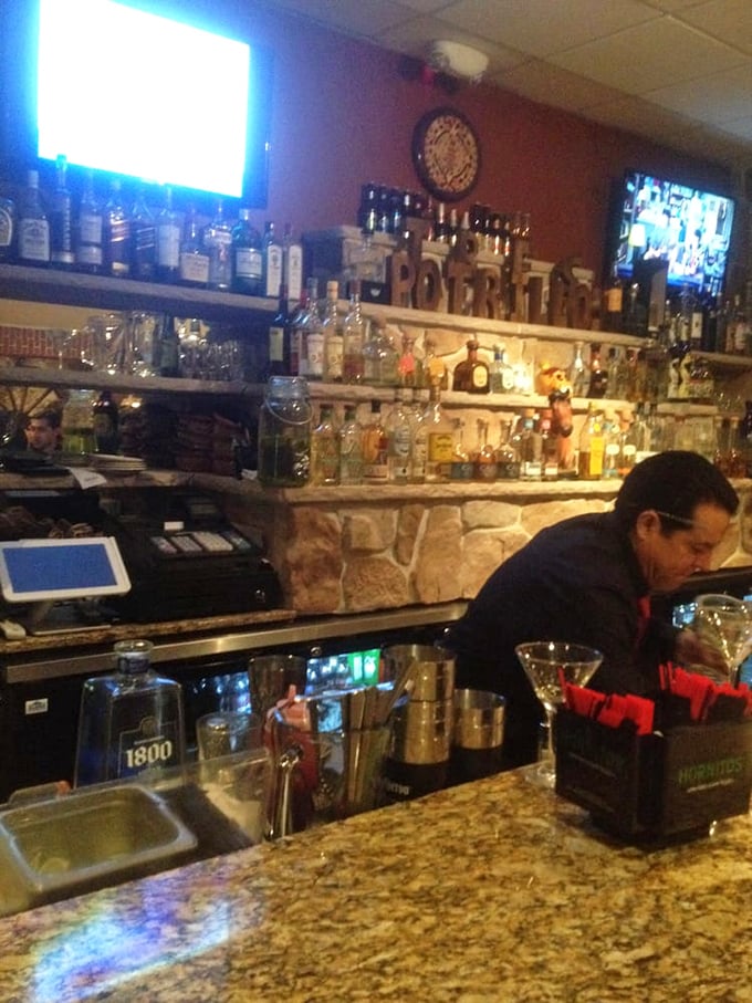 Behind every great Mexican restaurant is a well-stocked bar. This isn't just alcohol storage—it's potential happiness waiting to be poured.