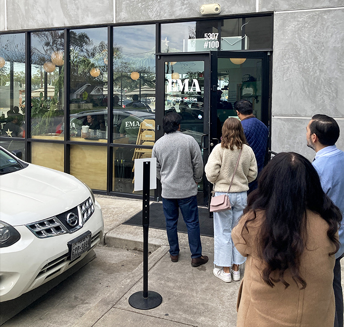 The line outside isn't just people waiting—it's a community of soon-to-be-converts to the Church of Good Eating. Patience will be rewarded.