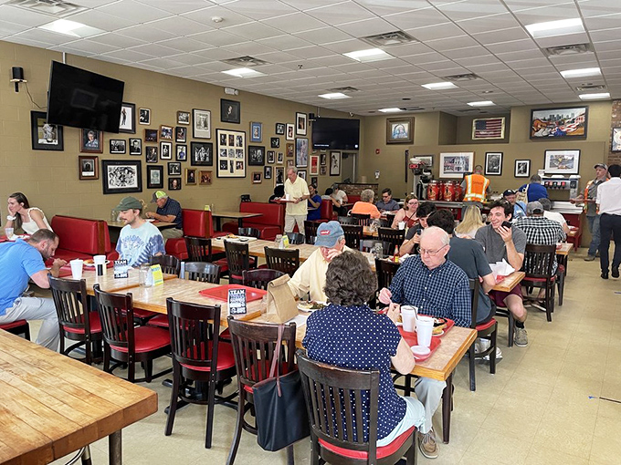 The true Nashville melting pot—where suits and boots sit side by side, united by the universal language of "pass the cornbread, please."