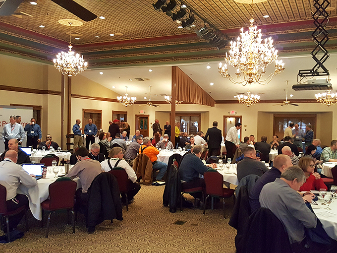 The banquet room buzzes with celebration, where generations gather under sparkling chandeliers to mark life's moments over plates of legendary comfort food.