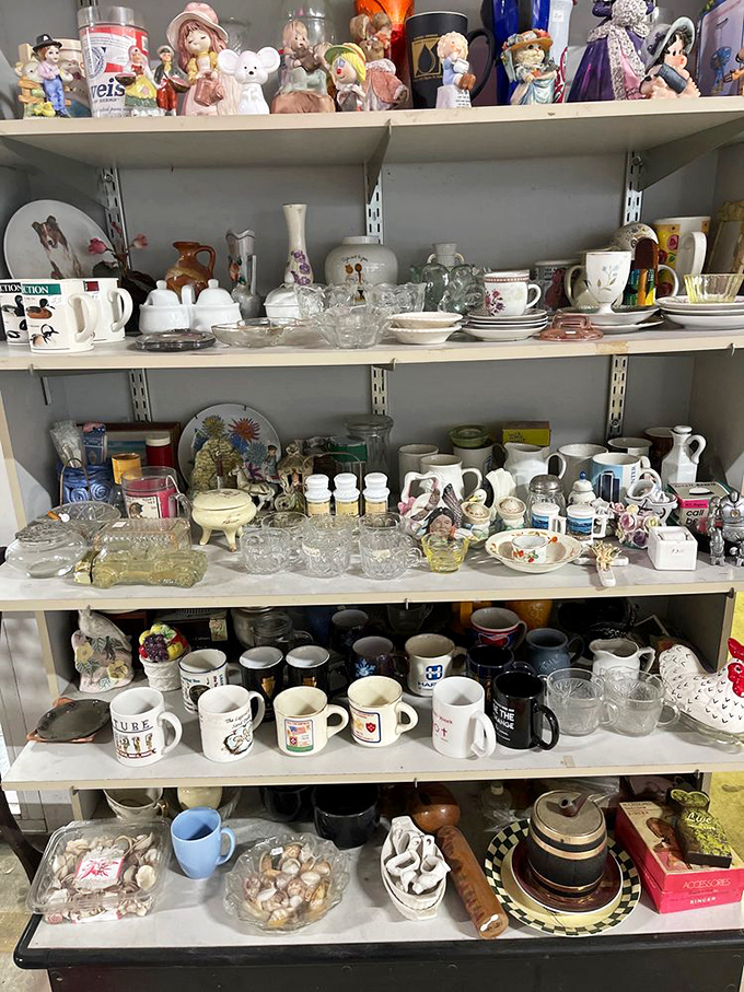 Dish heaven for collectors and practical shoppers alike—where every mug has a story and every plate awaits its dinner party debut.
