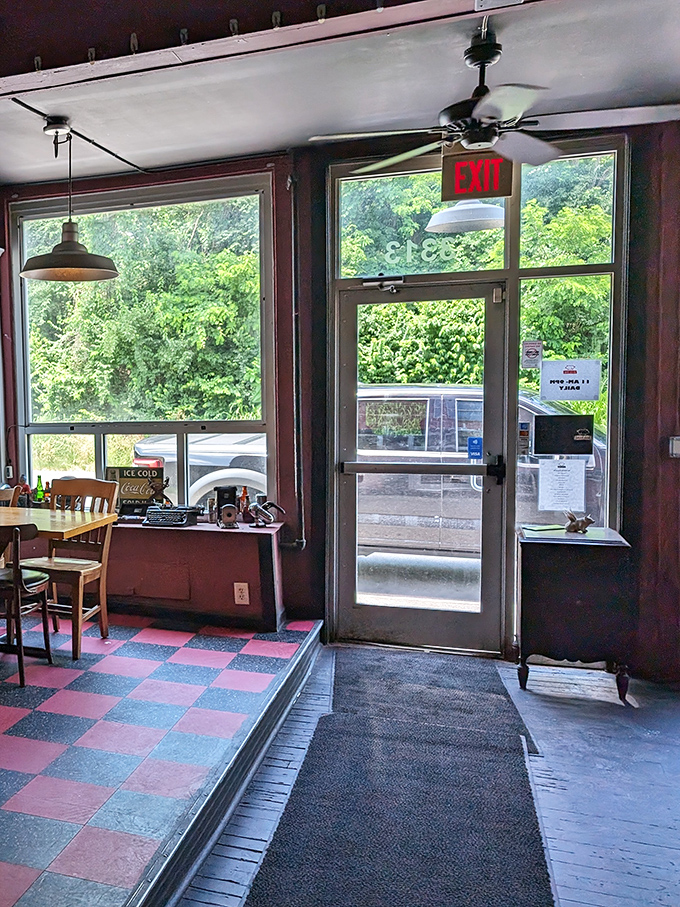 The entrance to barbecue nirvana—simple, unassuming, and promising a temporary escape from the ordinary world outside.