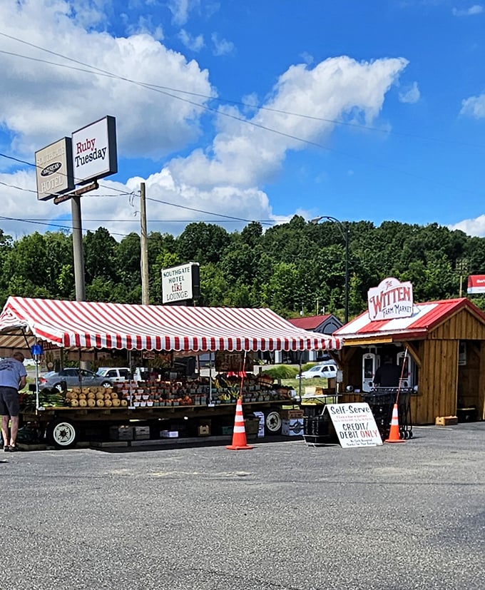 Main Street's storefronts maintain their historic charm while housing modern businesses—the architectural equivalent of your grandmother with a smartphone.