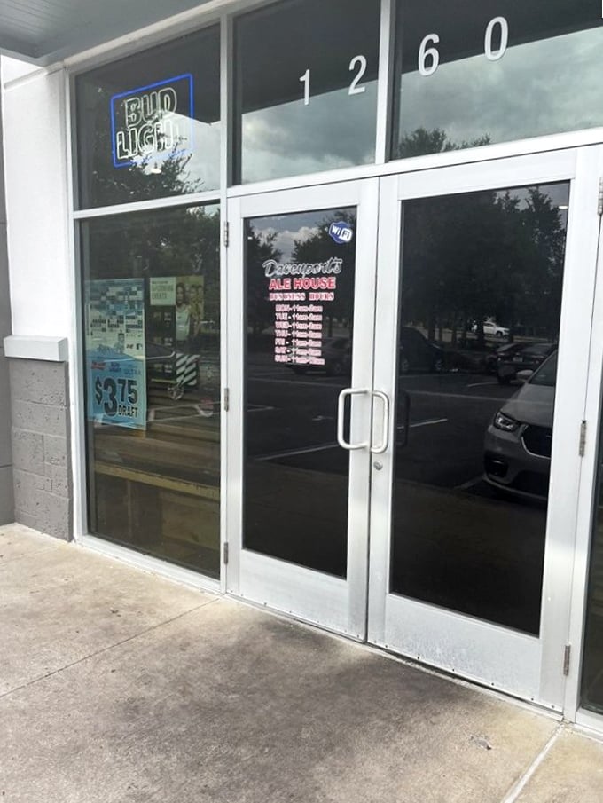 An unassuming entrance that perfectly captures the "don't judge a book by its cover" philosophy that makes hidden gems so satisfying to discover.
