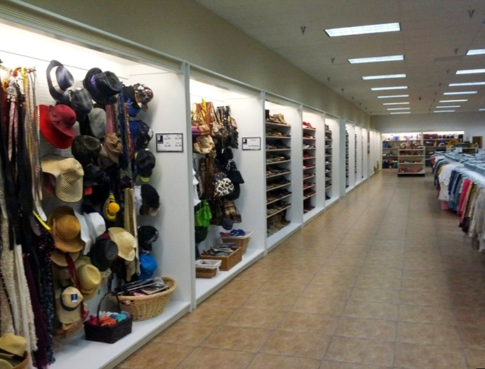 Hat displays offer everything from sun protection to fashion statements for every head size.