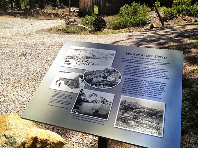 History lessons without the classroom. These interpretive displays tell winter survival stories that make our modern inconveniences seem trivial.