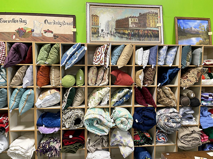 The linen cubby system—evidence that someone in Delaware understands that organization isn't just practical, it's practically an art form.