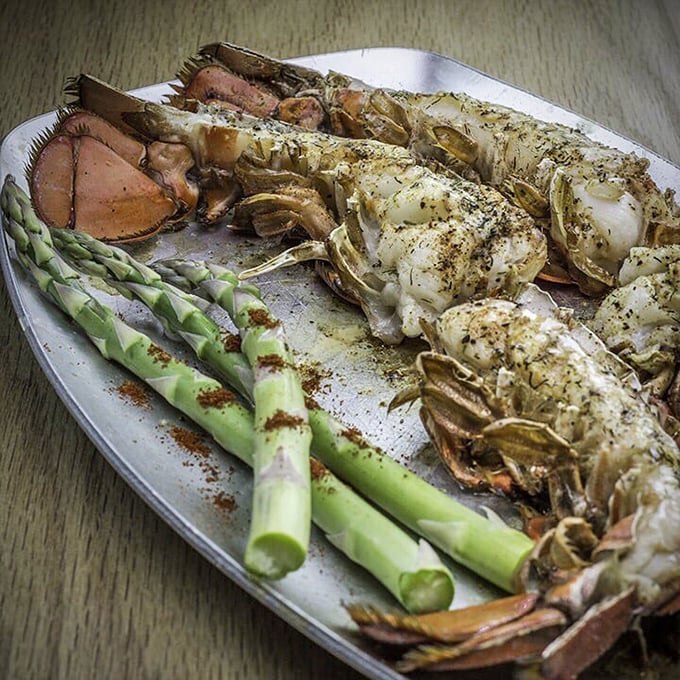 Lobster tail and asparagus—the power couple of fine dining that makes special occasions feel truly special and Tuesday nights feel like celebrations.