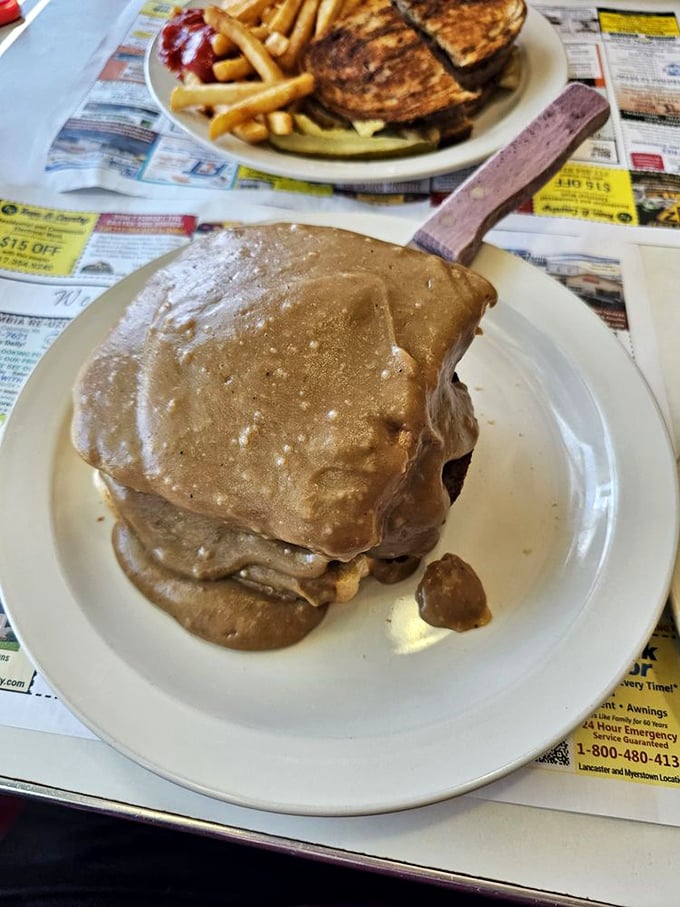 Comfort food at its finest – meatloaf that tastes like someone's beloved grandmother made it.