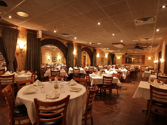 The dining room at Palermo's doesn't just serve meals—it hosts life's celebrations, from first dates to fiftieth anniversaries.
