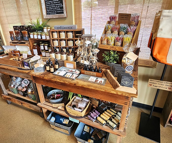 The "Local Market" part of Jesse's isn't an afterthought—it's a treasure trove of Pennsylvania-made goodies that make perfect souvenirs.