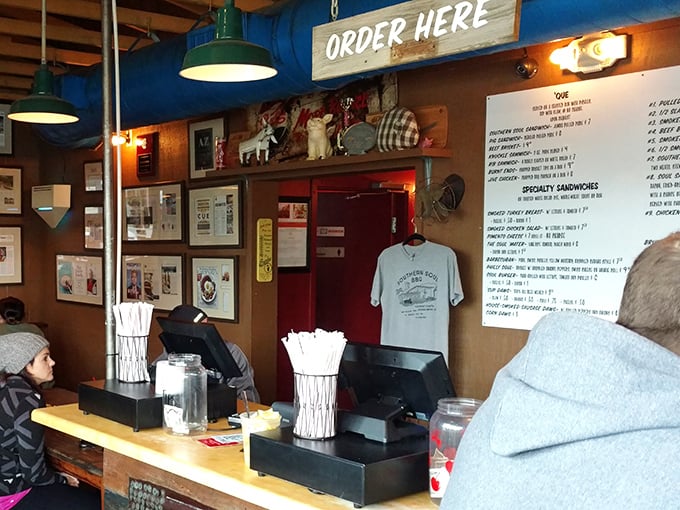 Order here, but decide quickly – indecision at this counter is like blocking the path to barbecue nirvana for everyone behind you.