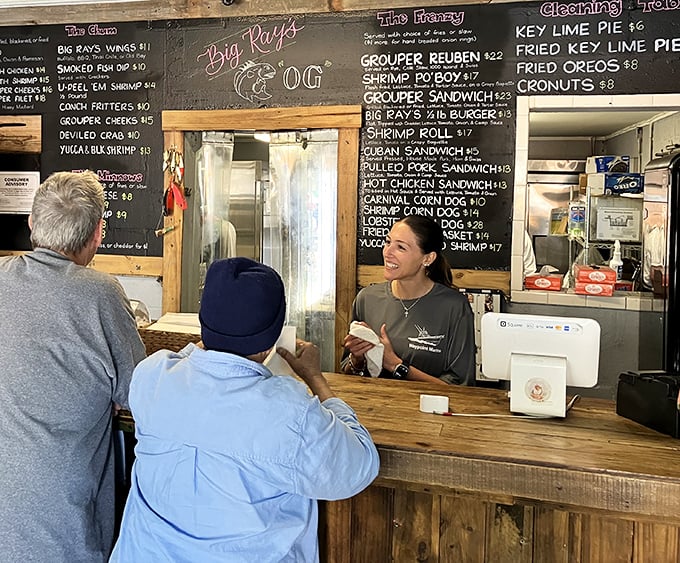 The staff doesn't just serve food – they're seafood ambassadors, guiding you through the menu with the enthusiasm of someone sharing their favorite fishing spot.