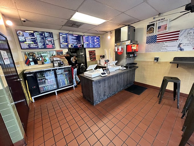 Where the magic happens. The ordering counter might be simple, but it's the gateway to flavor country—just point and prepare for happiness.