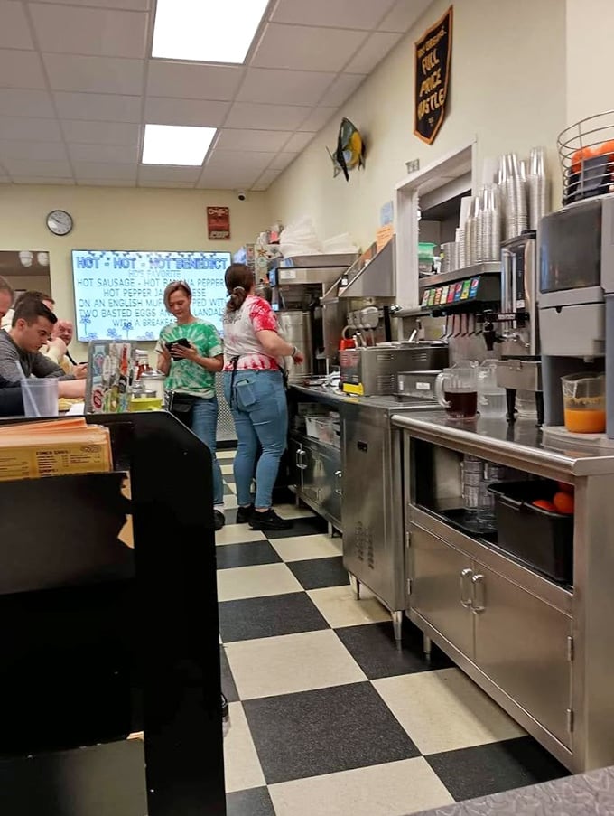 Where breakfast magic happens. The open kitchen design means you can thank the wizards responsible for those home fries in person.