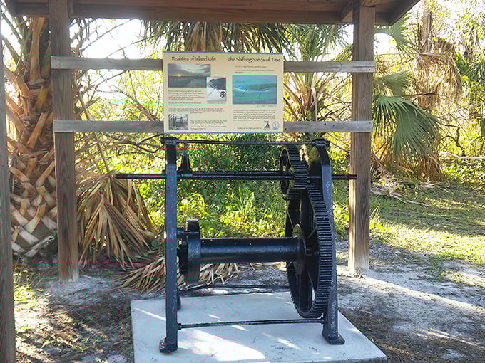 Historical remnants tell tales of Florida's past. This sugar cane press has more stories than your uncle after his third glass of holiday eggnog.