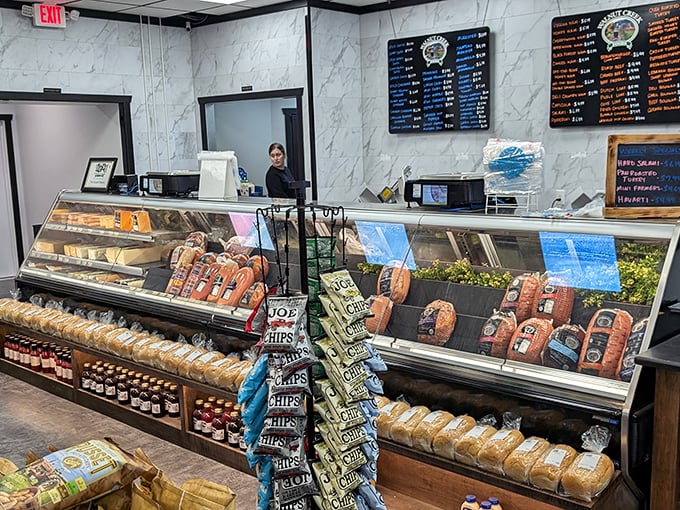 The deli case of dreams. Where meats and cheeses patiently wait their turn to star in your next sandwich masterpiece.