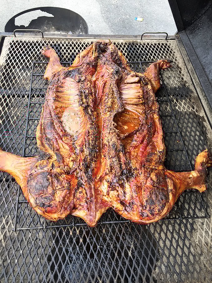 The whole hog and nothing but the hog. This is barbecue in its most primal, spectacular form – a reminder of the ancient art behind the meal.