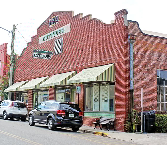 This brick antique store promises treasures that tell stories—the kind of place where one person's castoffs become another's conversation pieces.