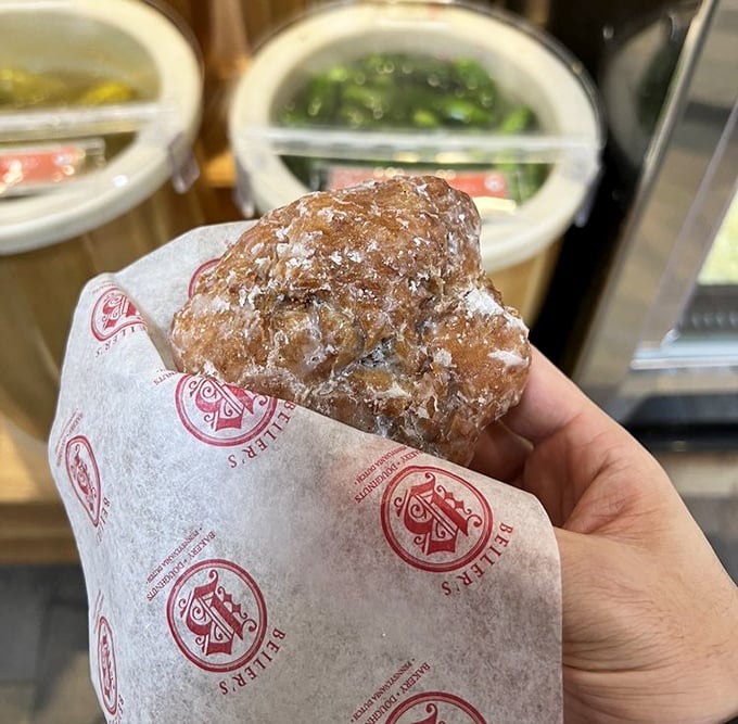 The apple fritter—a glorious tangle of dough, apples, and glaze that makes you wonder why you'd ever eat anything else.
