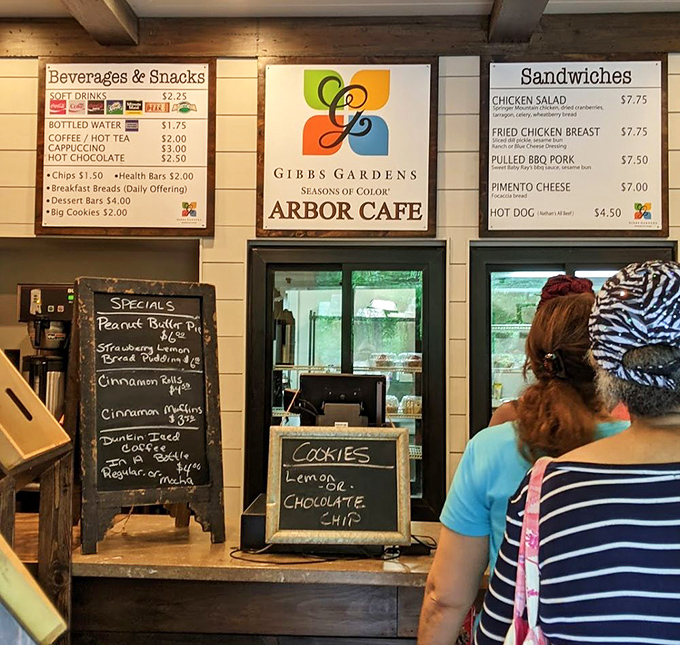 The Arbor Café menu promises simple pleasures after garden explorations. A sandwich never tastes better than when enjoyed amid beauty.