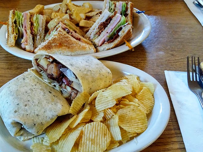 Club sandwich and wrap that prove lunch doesn't have to be complicated to be extraordinary—just fresh ingredients handled with respect.