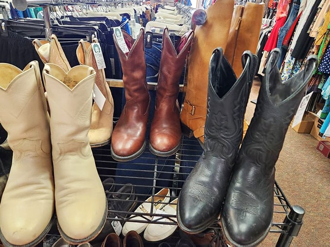 These boots weren't made just for walking—they've line-danced, two-stepped, and possibly kicked up some memorable trouble.