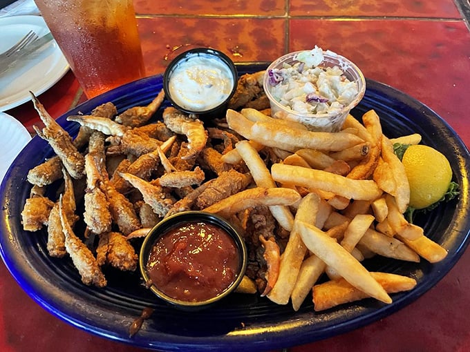Crab claws and fries—a combination so right it makes you wonder why we bother with complicated relationships when food can be this satisfying.
