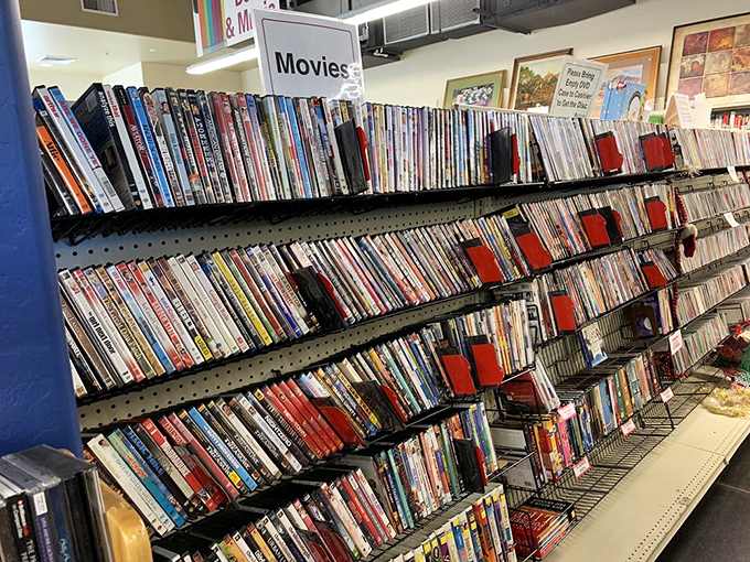 DVD collections span decades of entertainment, from blockbusters to hidden gems at unbeatable prices.