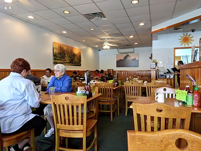 Morning light streams through windows, illuminating conversations between old friends and plates of breakfast perfection.
