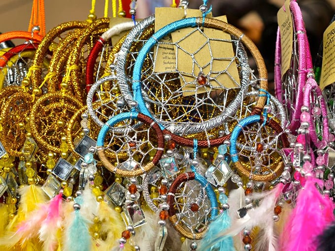 Dreamcatchers in a rainbow of colors, ready to filter your nightmares and leave only sweet dreams—Florida's answer to sleep anxiety.
