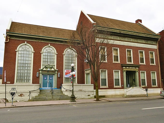 The handsome brick Elks Lodge building represents Lock Haven's community spirit – where social connections don't depend on exclusive zip codes.