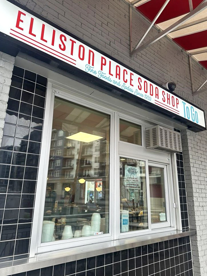 The storefront announces itself with vintage confidence—"Fine Foods and Soda Shop" isn't just a description, it's a promise kept since 1939.