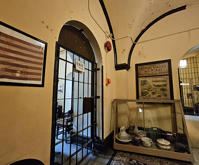 The exit gate marking freedom's threshold—a view that represented the finish line in a marathon most inmates never completed.