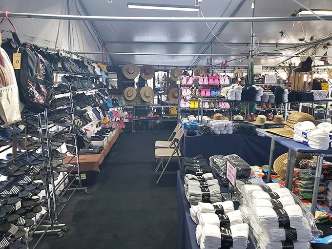 A sock and hat metropolis where practical meets fashionable—desert sun protection and comfort all in one convenient stop.