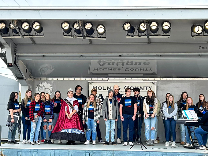 The Holmes County Antique Festival brings together performers, history buffs, and locals celebrating their heritage. These aren't costumes—they're time-honored traditions brought to life. 
