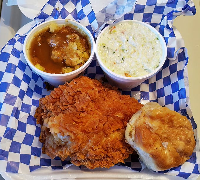 This honey-crunch chicken and biscuit combo isn't just a meal—it's edible therapy for whatever ails you.