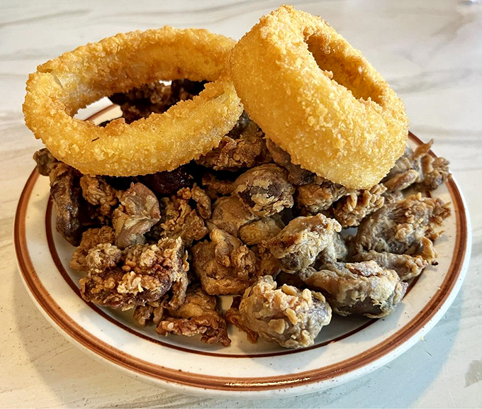 Gizzards and livers for the adventurous – crispy, golden nuggets of flavor that your grandparents appreciated and hipsters are rediscovering.