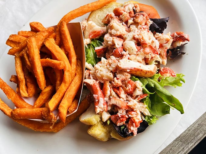 The lobster roll—Maine tradition meets Florida sunshine in a perfect handheld vacation that doesn't require TSA approval.