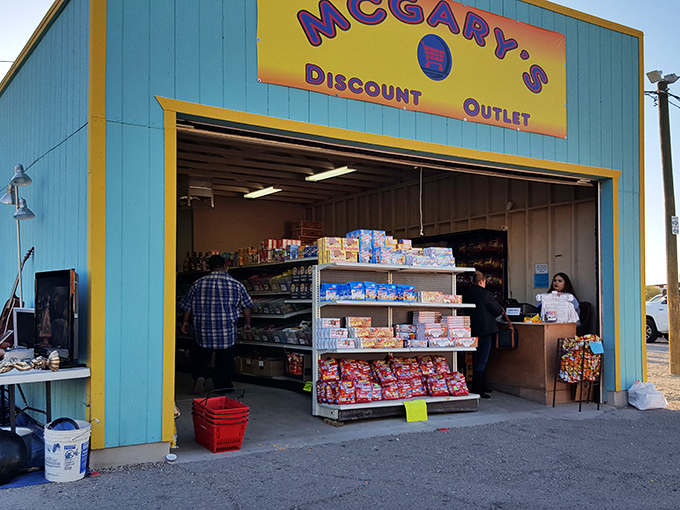 McGary's Discount Outlet presents the thrill of the hunt for packaged goods—where snack enthusiasts and bargain seekers find common ground among colorful boxes.