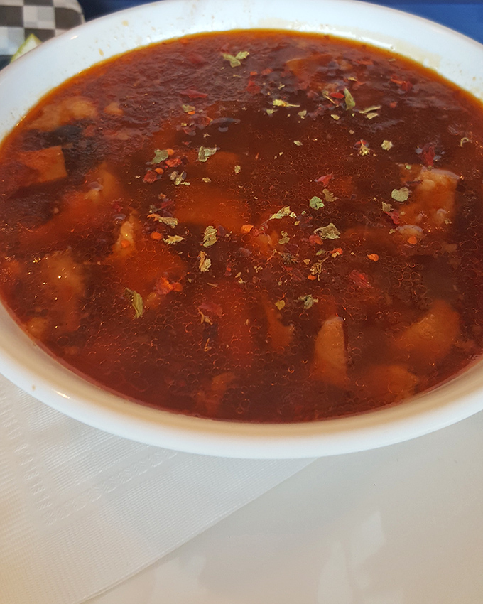 Menudo that looks like it could cure whatever ails you – the Mexican penicillin in a bowl.