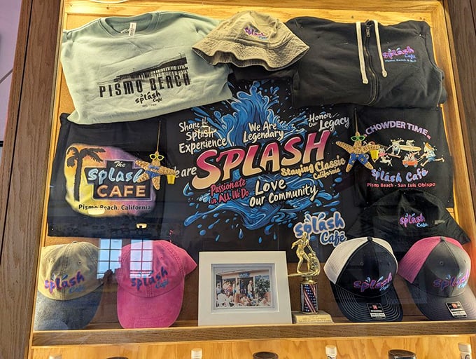 Splash Cafe merch lets you take the experience home. Because sometimes a t-shirt is the only appropriate souvenir when your heart has been stolen by chowder.