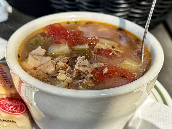 This isn't just soup; it's Minorcan clam chowder – a spicy, tomato-based Florida treasure that tells the story of St. Augustine in every spoonful